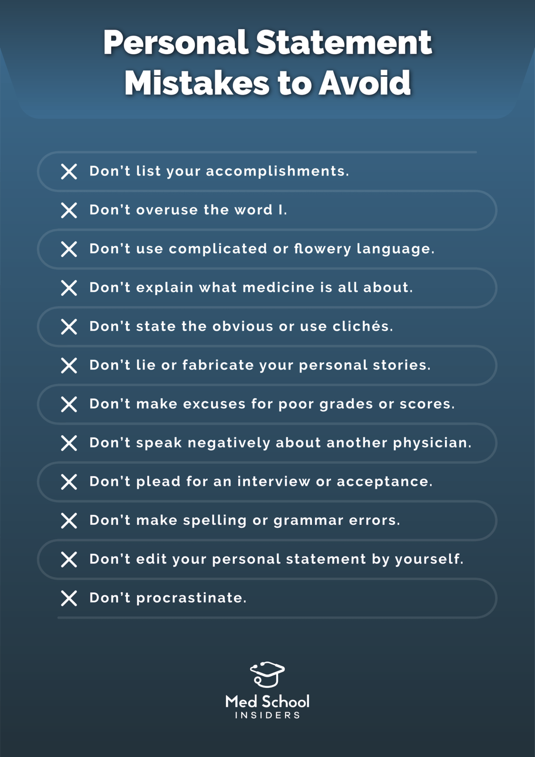 Bad Personal Statement Examples and What to Do Instead | Med School ...