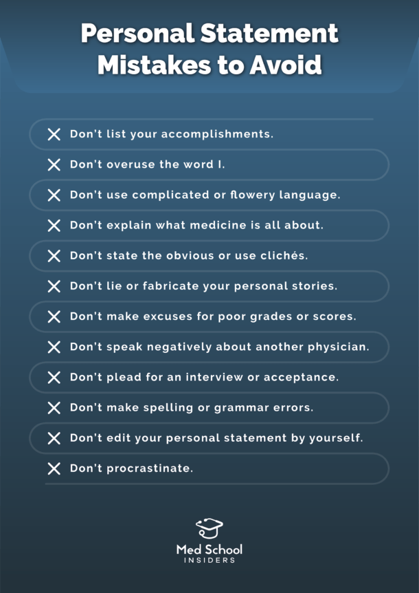 Bad Personal Statement Examples and What to Do Instead | Med School ...